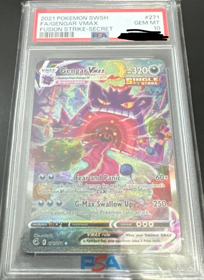 GENGAR VMAX PSA 10, Hobbies & Toys, Toys & Games on Carousell