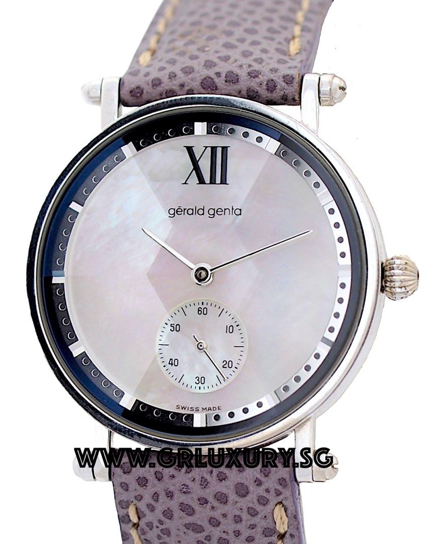 Gerald Genta 18K White Gold Small Size MOP Dial Ref G.3290.7, Luxury ...