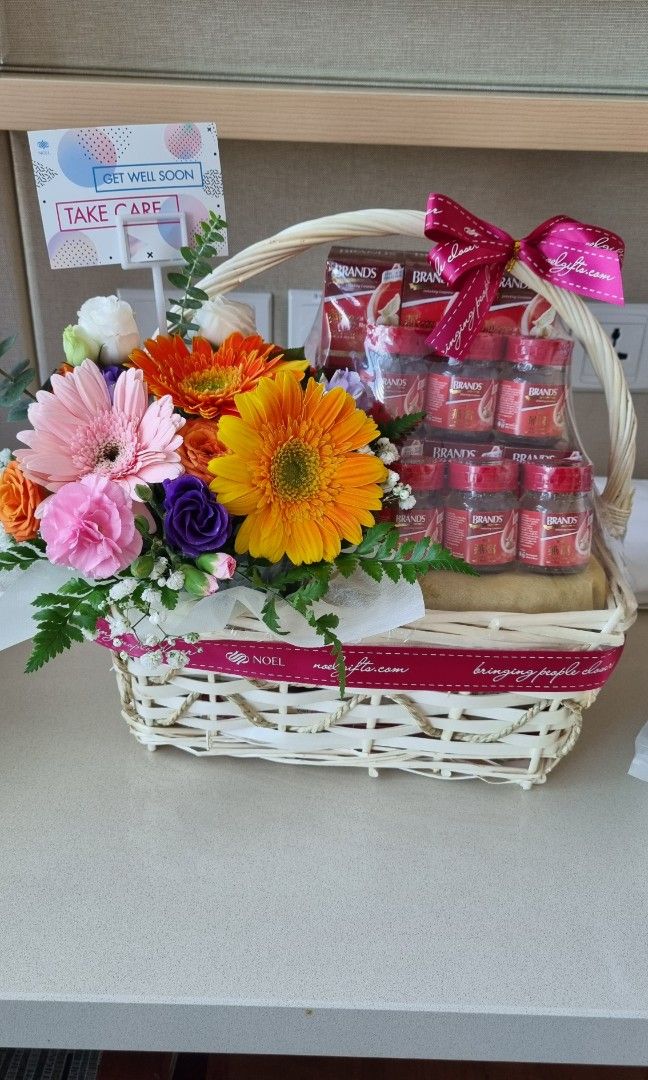 Get well soon hamper with Brand's bird nest, Food & Drinks, Gift ...