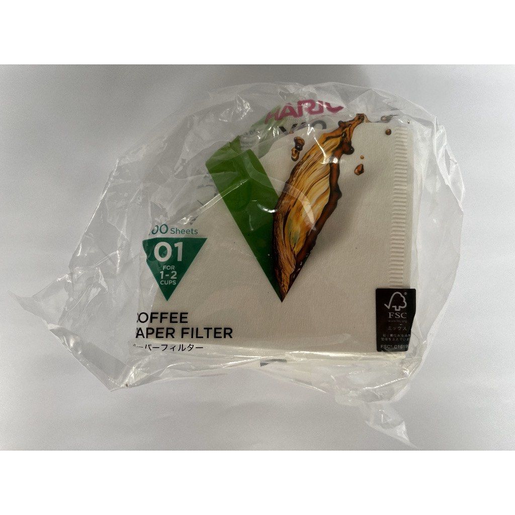 Hario White Paper Filter for V60 (Packed) VCF-01-100W, Furniture & Home ...
