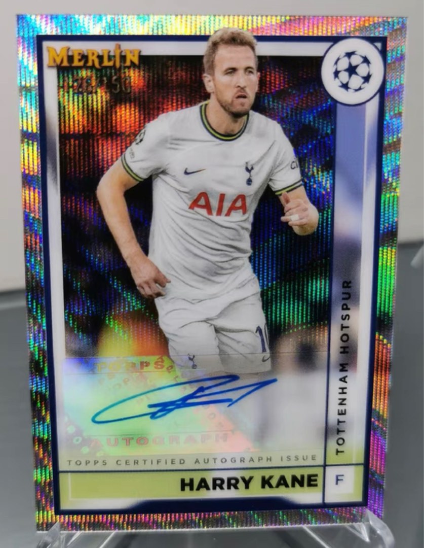 Harry Kane auto Topps Merlin /150 Hotspur Bayern England Musiala ...