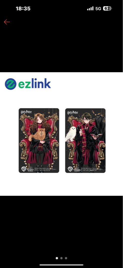 Harry potter wizard fantasy ezlink card, Tickets & Vouchers, Local ...
