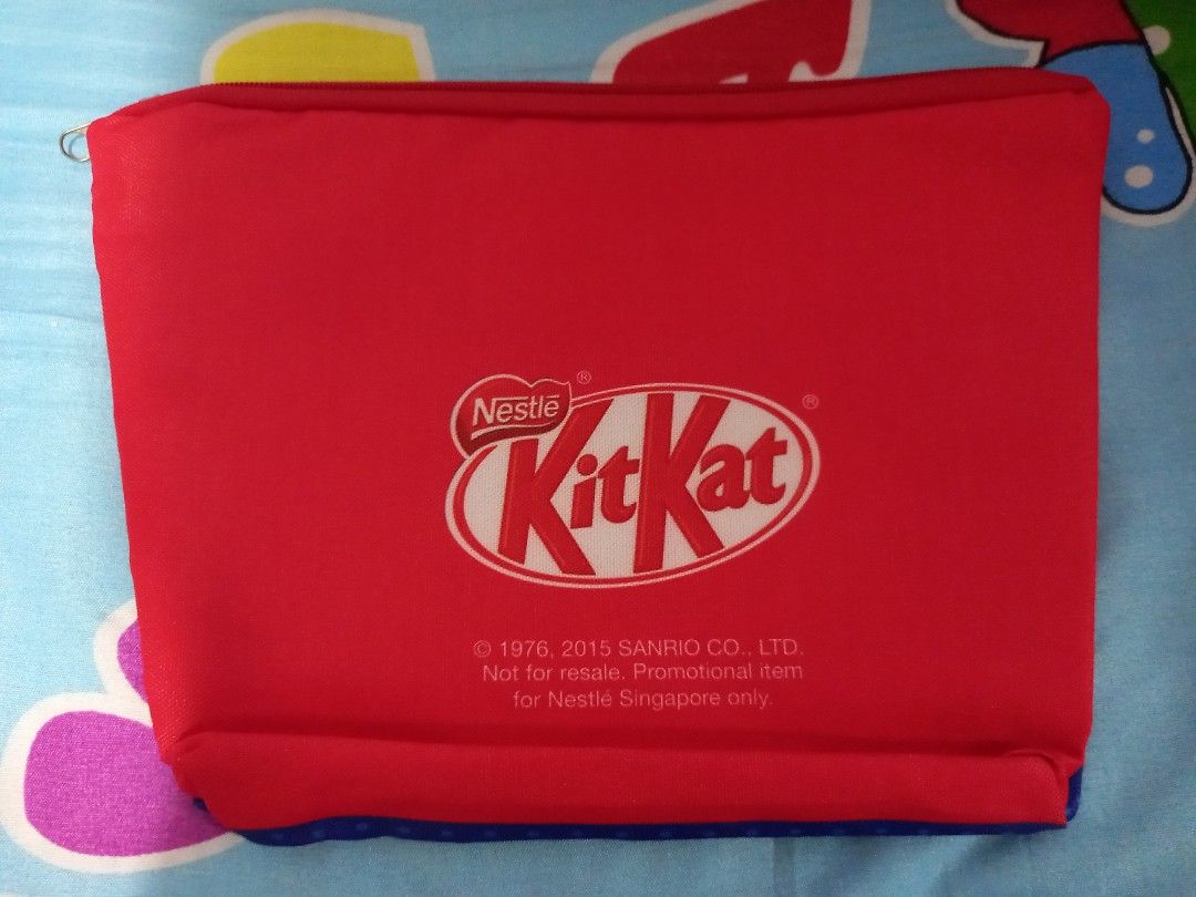 Hello Kitty X KitKat Pouch, Women's Fashion, Bags & Wallets, Purses & Pouches on Carousell