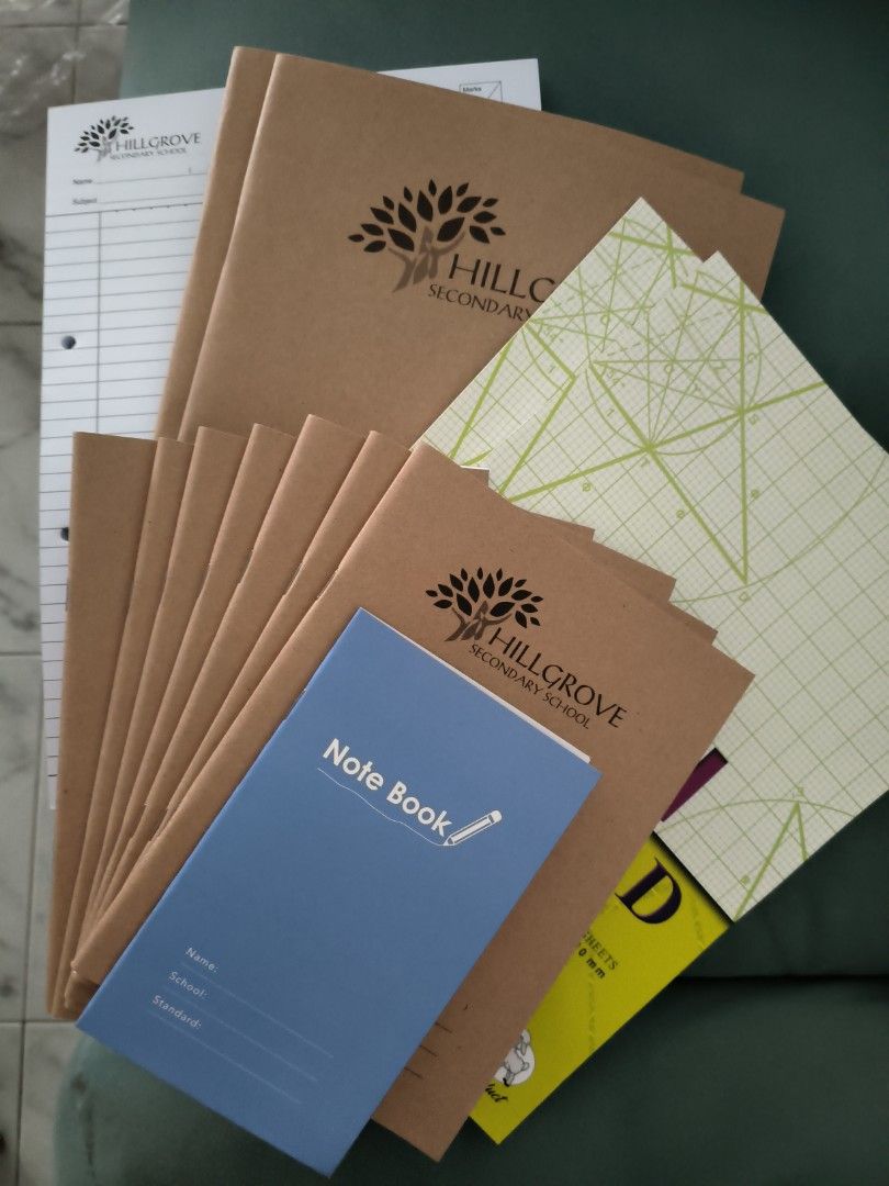 Hillgrove Secondary sch A4 Lecture pad A4/A5 exercise book graph pad ...