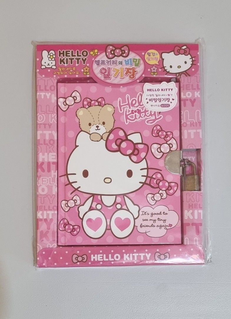HK Hello Kitty locker diary album lock secret, Hobbies & Toys ...