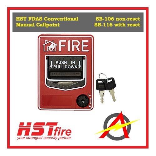 HST Manual Pull Station/Call Point with reset - Conventional and ...