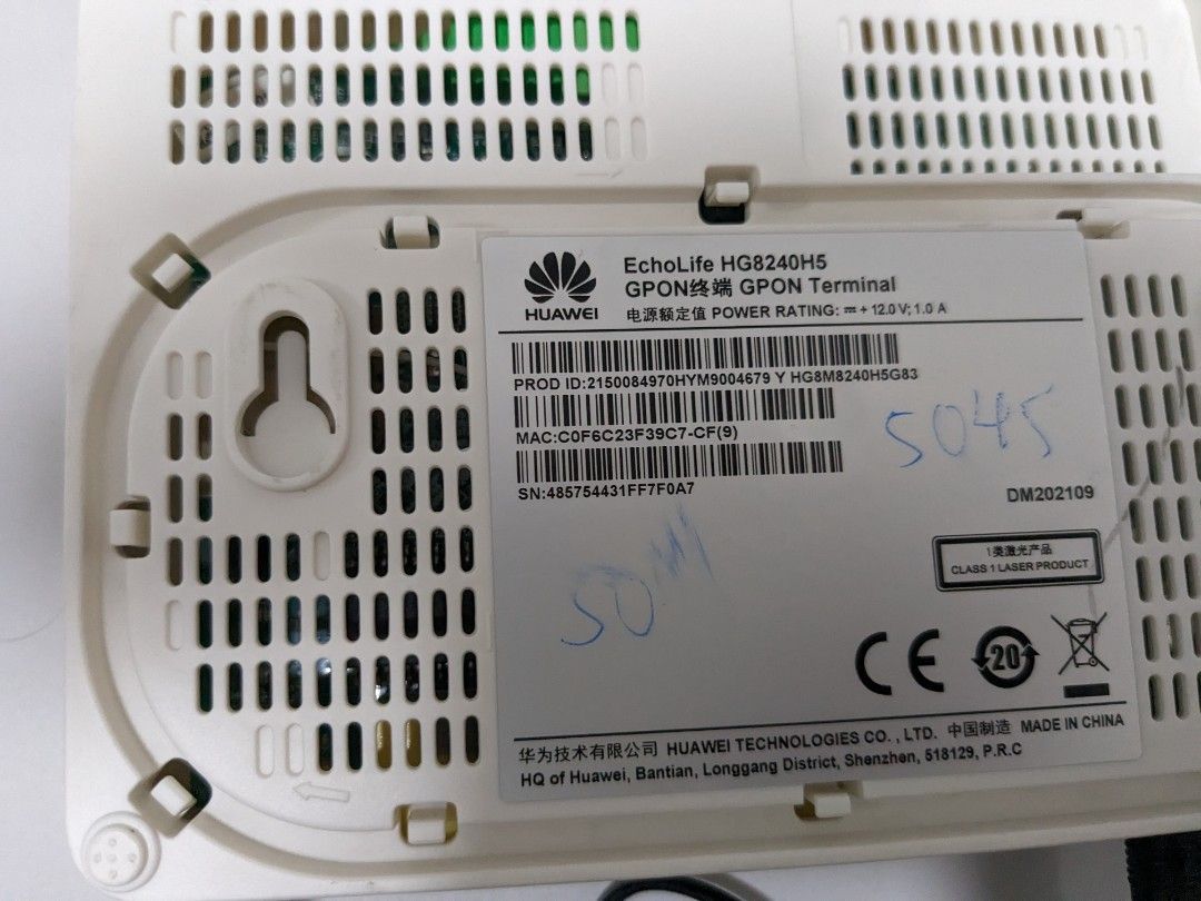 Huawei HG8240H ONT, Computers & Tech, Parts & Accessories, Other ...