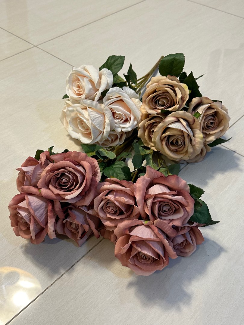 Hyper Realistic Faux Flowers Wedding Deco, Furniture & Home Living ...