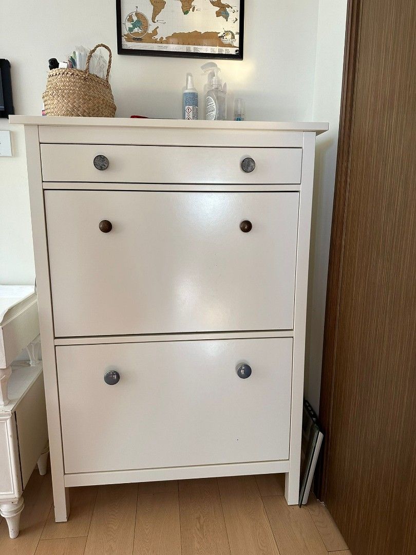 Ikea hemnes shoe cabinet for free, 傢俬＆家居, 傢俬, 櫃子、組合櫃及置物架 - Carousell