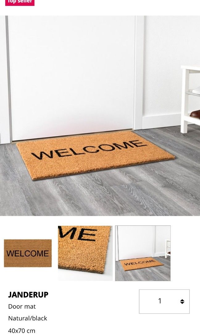 IKEA Welcome Door Mat, Furniture & Home Living, Home Decor, Carpets ...