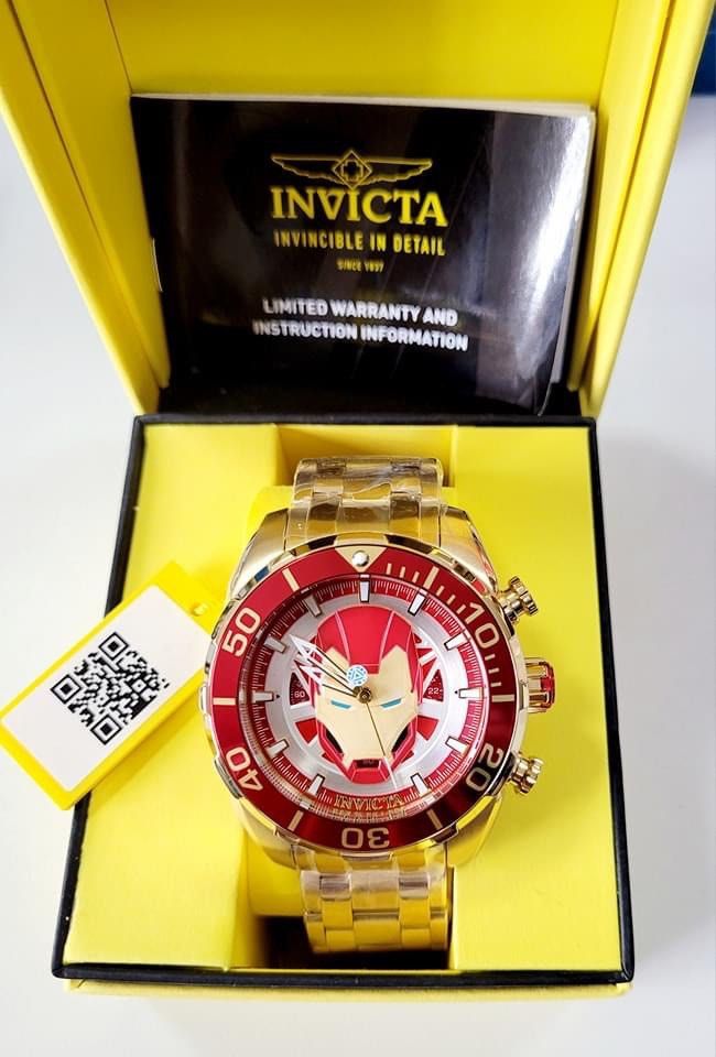 Invicta Limited Edition Marvel Tony Stark Invicta 43056, Men's Fashion ...