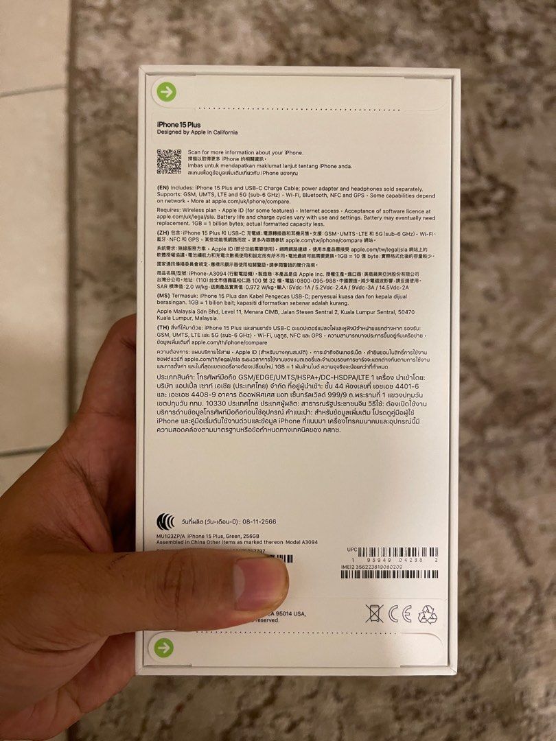 iPhone 15 Plus Green 256GB, Mobile Phones & Gadgets, Mobile Phones ...
