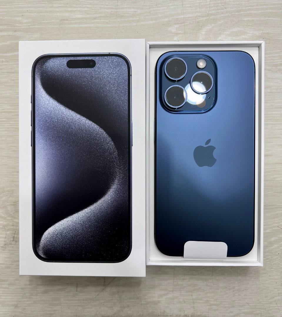 iPhone 15 Pro Blue Titanium 256GB, Mobile Phones & Gadgets, Mobile ...