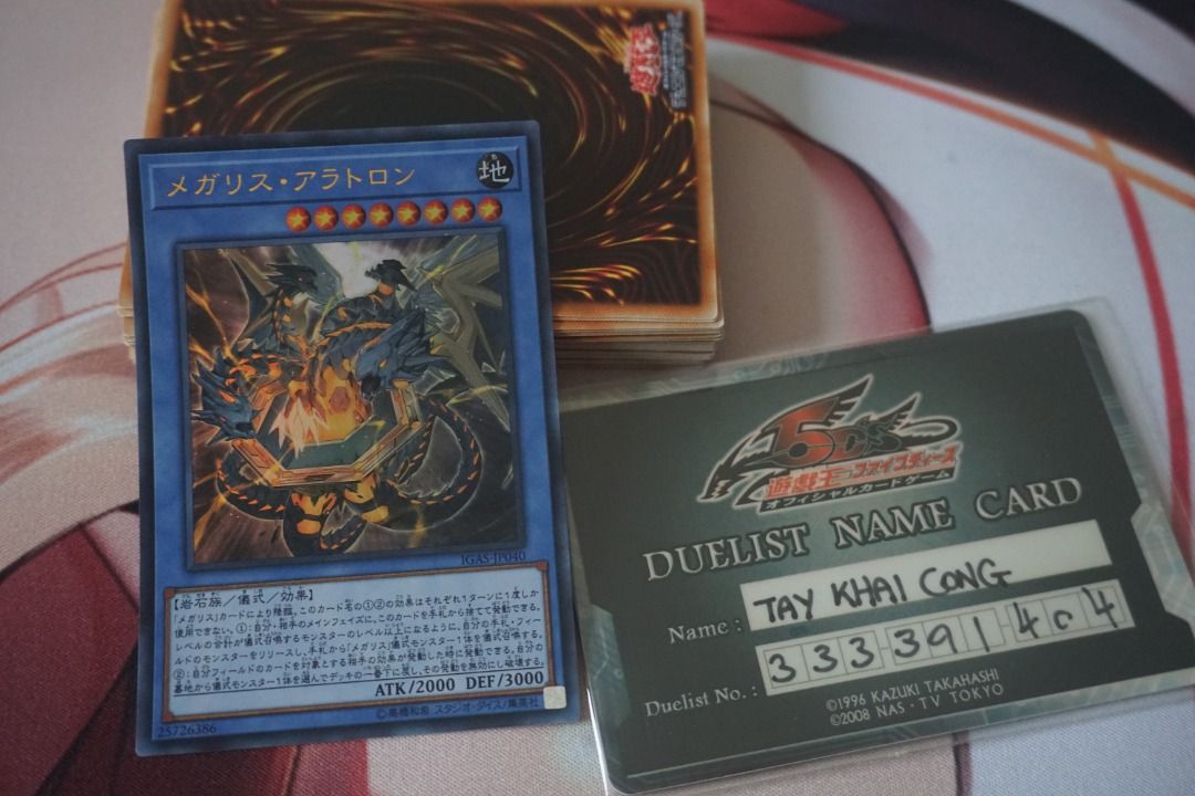 Japanese Yu-Gi-Oh Megalith Aratron with 20 random cards, Hobbies & Toys ...
