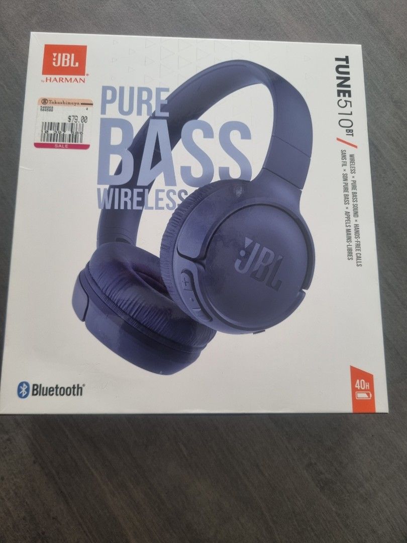 JBL Pure Bass Wireless headset, Audio, Headphones & Headsets on Carousell
