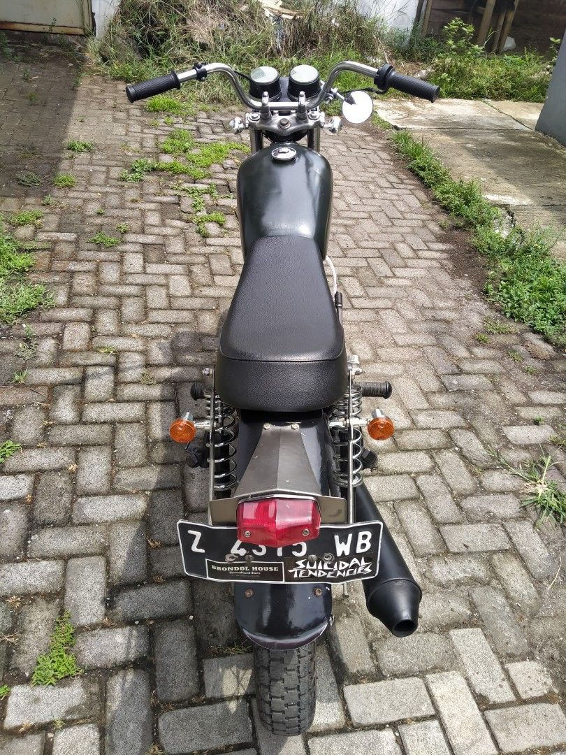 Kawasaki Binter Merzy Kz200 Custom British style, Motor di Carousell