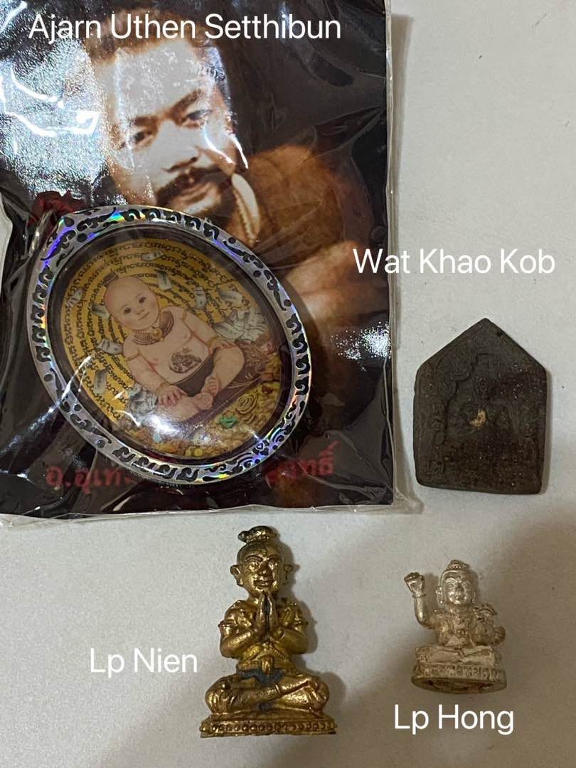 Kumanthong Ajarn Uthen Setthibun Lp Nien Wat Khao Kob LP Hong, Hobbies & Toys, Memorabilia ...