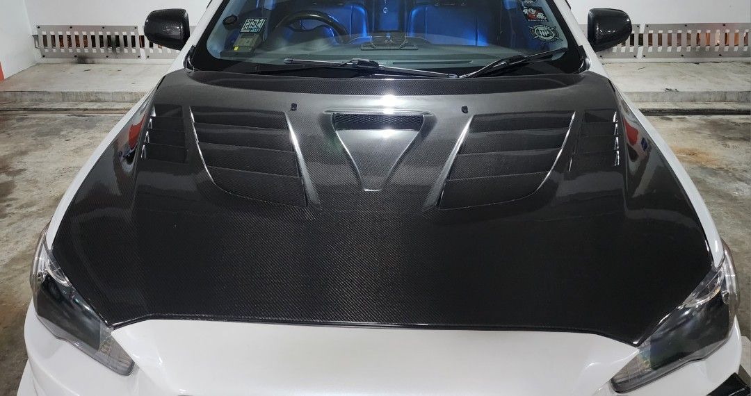 Lancer EX Varis 2 Version 2 CF hood, Car Accessories, Accessories on ...