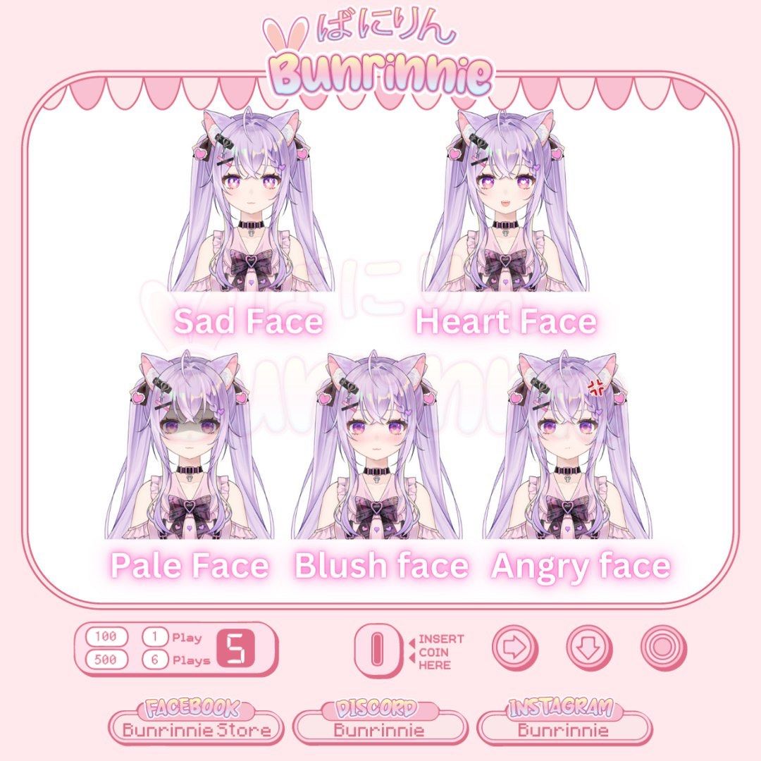 【Live2D Model】Neko Idol + Vtube Studio, Hobbies & Toys, Toys & Games on Carousell