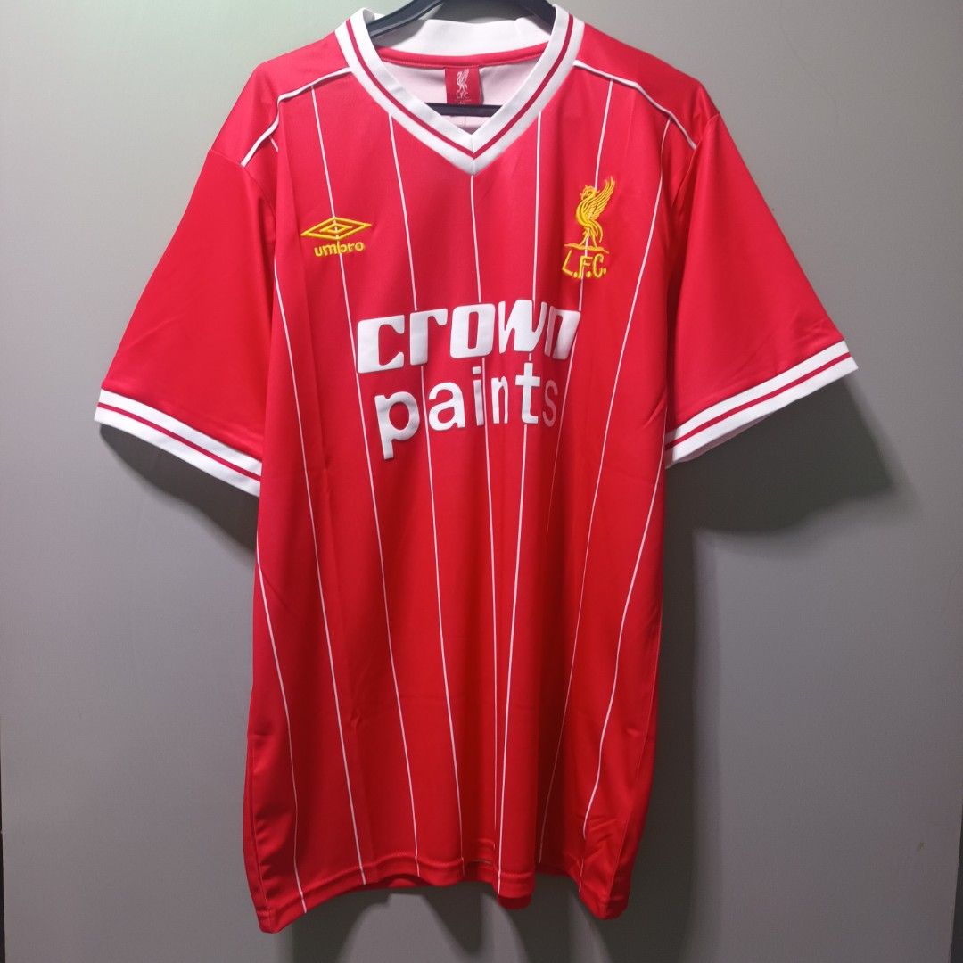Liverpool 1982 Umbro Crown Paints Home Retro Jersey, Men's Fashion ...