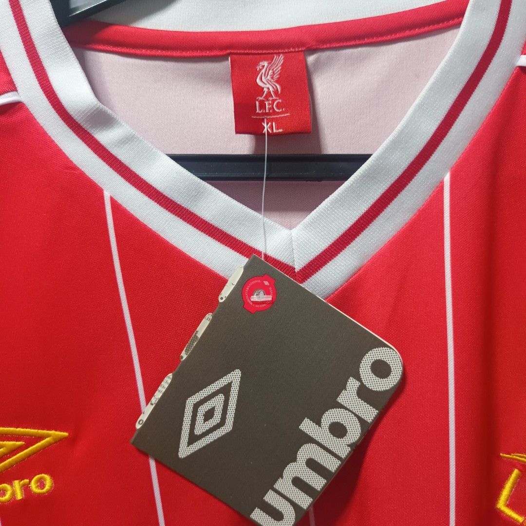Liverpool 1982 Umbro Crown Paints Home Retro Jersey, Men's Fashion ...