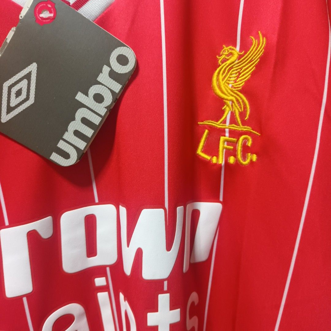 Liverpool 1982 Umbro Crown Paints Home Retro Jersey, Men's Fashion ...