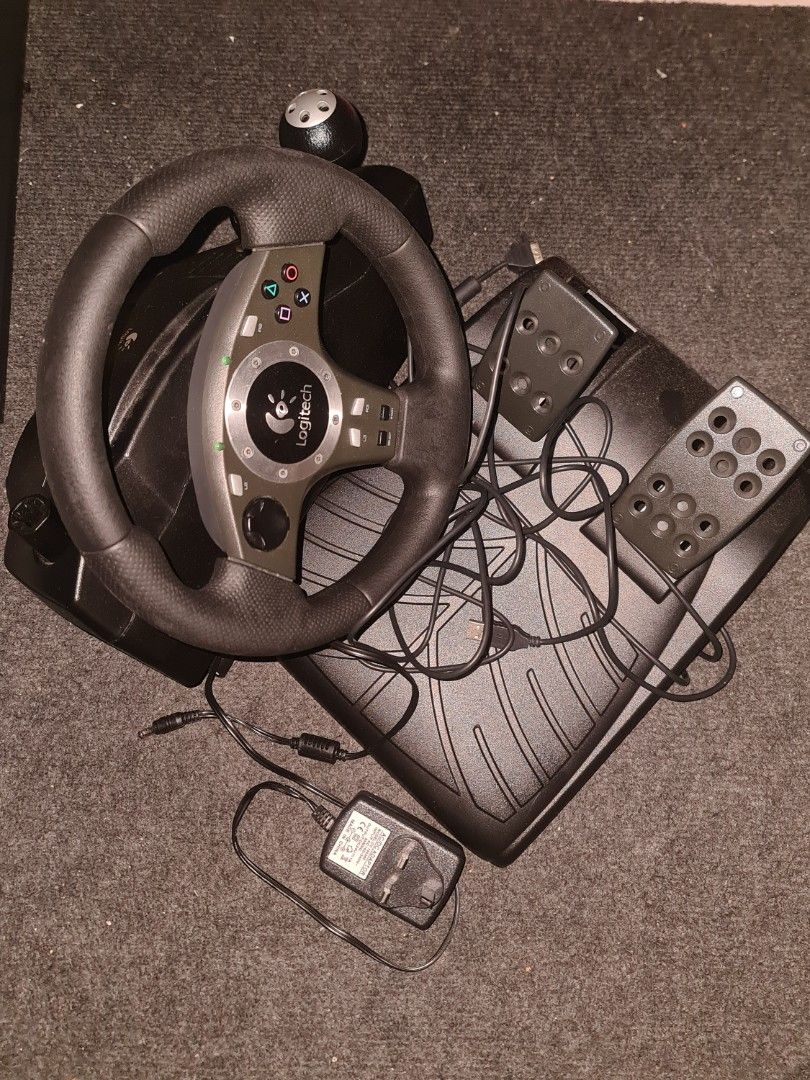 Logitech Driving Force GT steering wheel, Video Gaming, Gaming ...