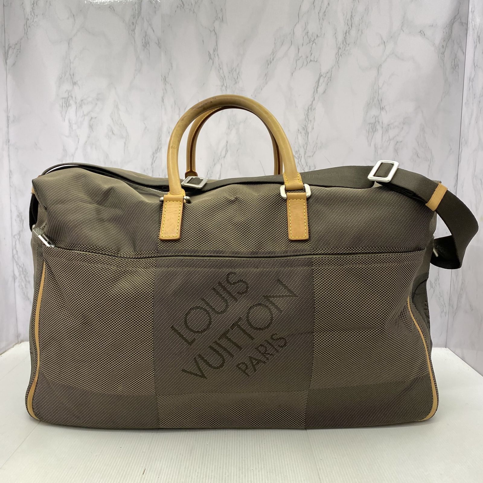 LOUIS VUITTON M93228 DAMIER GEANT SOUVERAIN BOSTON BAG 237033647 AL ...