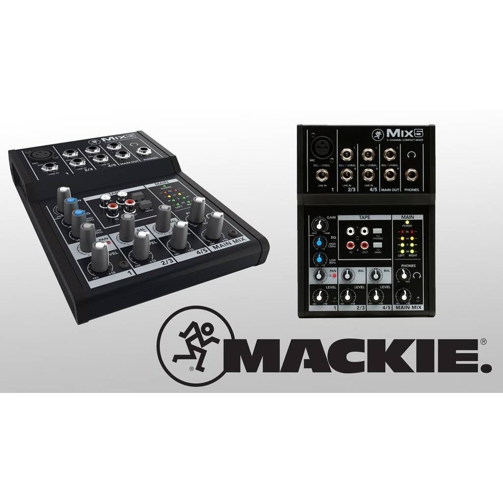 MACKIE MIX5 5 CHANNEL COMPACT MIXER, Audio, Other Audio Equipment on ...