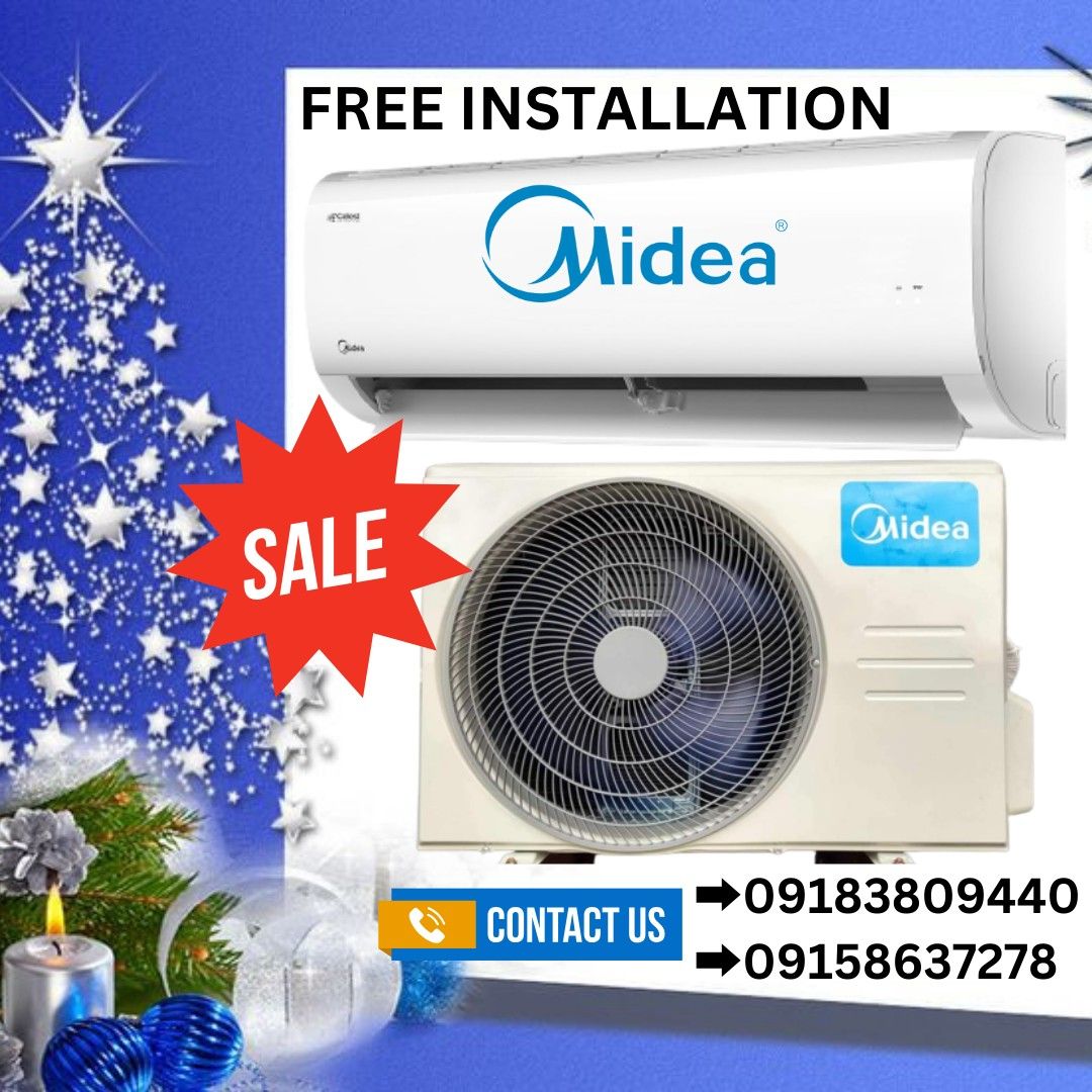 MIDEA CELEST INVERTER SPLIT TYPE AIRCON, TV & Home Appliances, Air ...