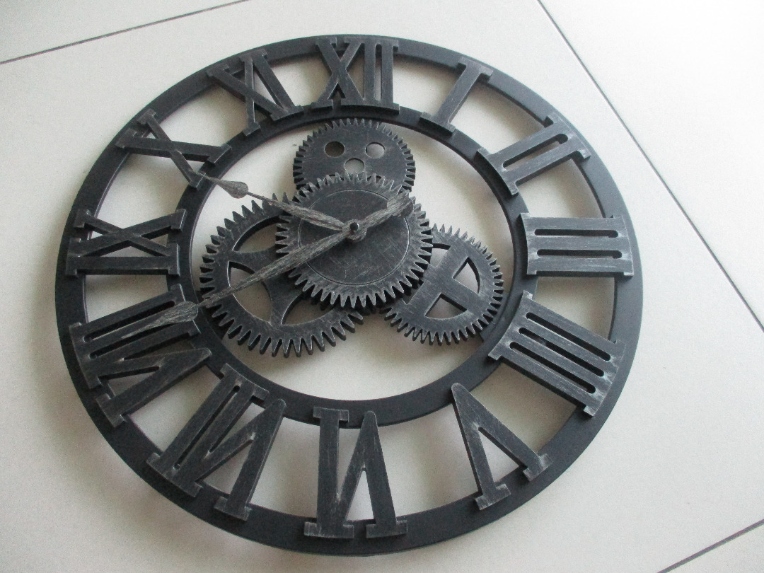 Wall clock, 18 inches, Roman numerals, Furniture & Home Living, Home ...