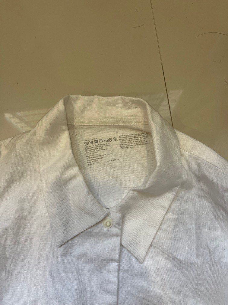 Muji White button shirt, Men's Fashion, Tops & Sets, Formal Shirts on ...