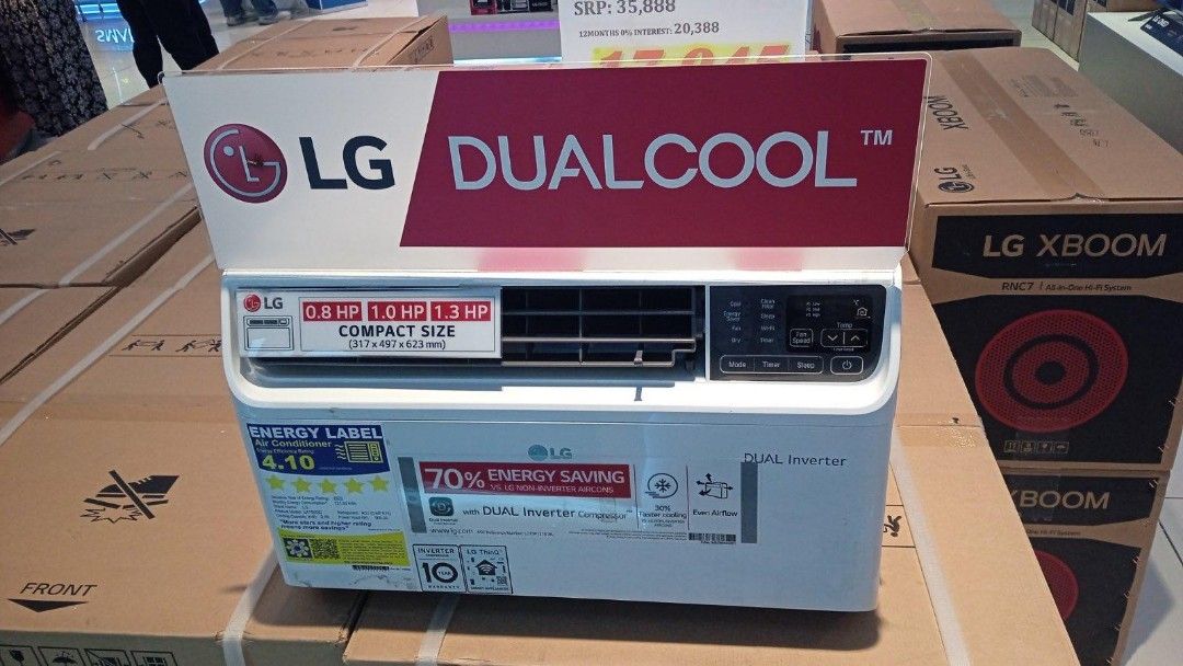 New LG WINDOW TYPE DUAL INVERTER, TV & Home Appliances, Air ...