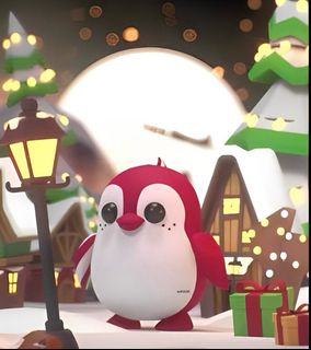 NEW! Peppermint Penguin Adopt Me Pet, Video Gaming, Gaming Accessories ...