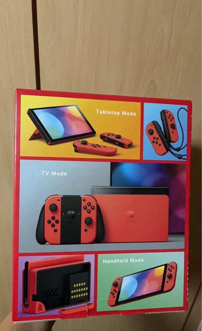 Nintendo Switch OLED - Mario Red Edition, Video Gaming, Video Game ...