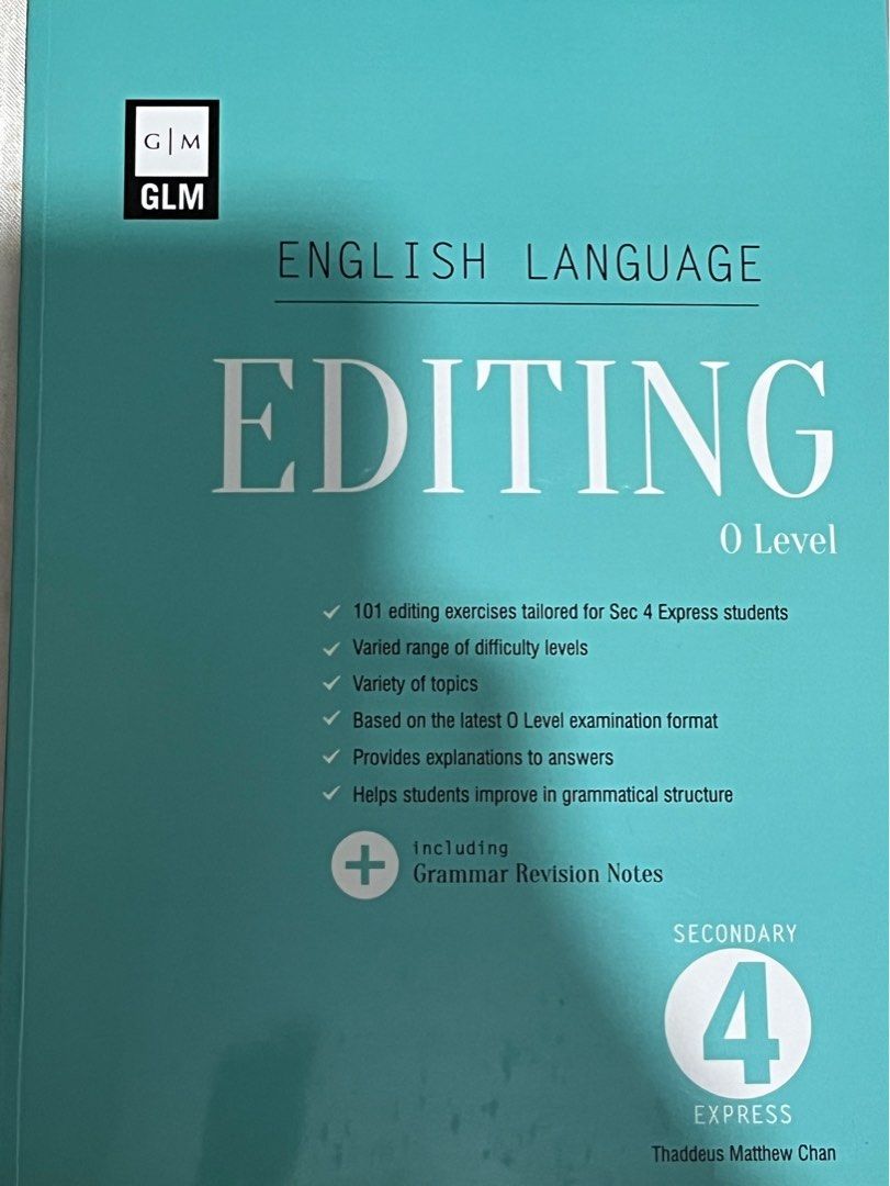 o level english GLM editing exercises, Hobbies & Toys, Books ...