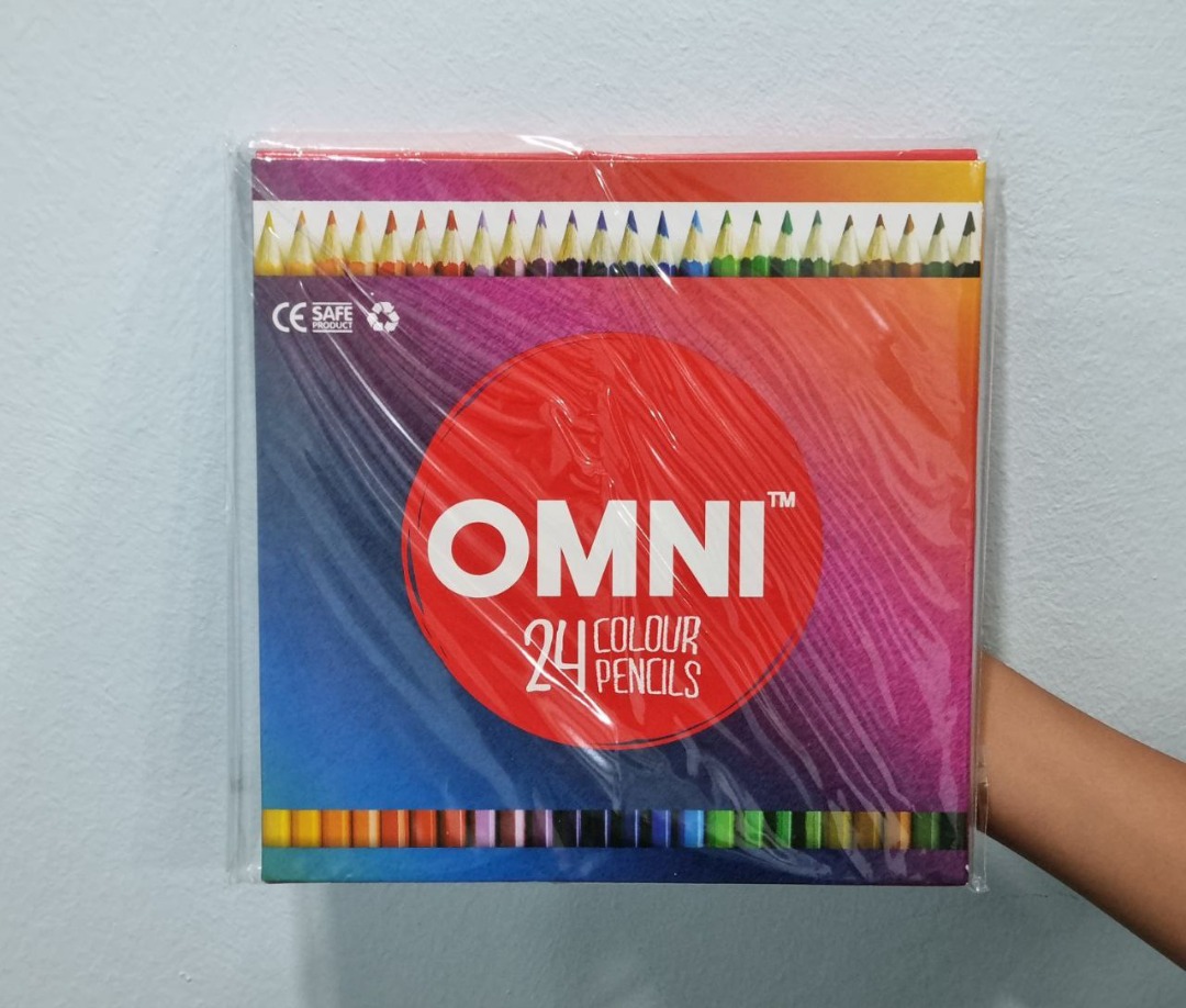 OMNI 24 Colour Pencils, Hobbies & Toys, Stationery & Craft, Craft ...