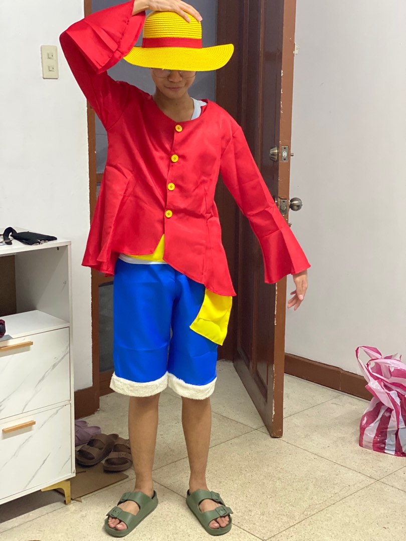 Anime Custome One piece Luffy, Men's Fashion, Tops & Sets, Sets ...