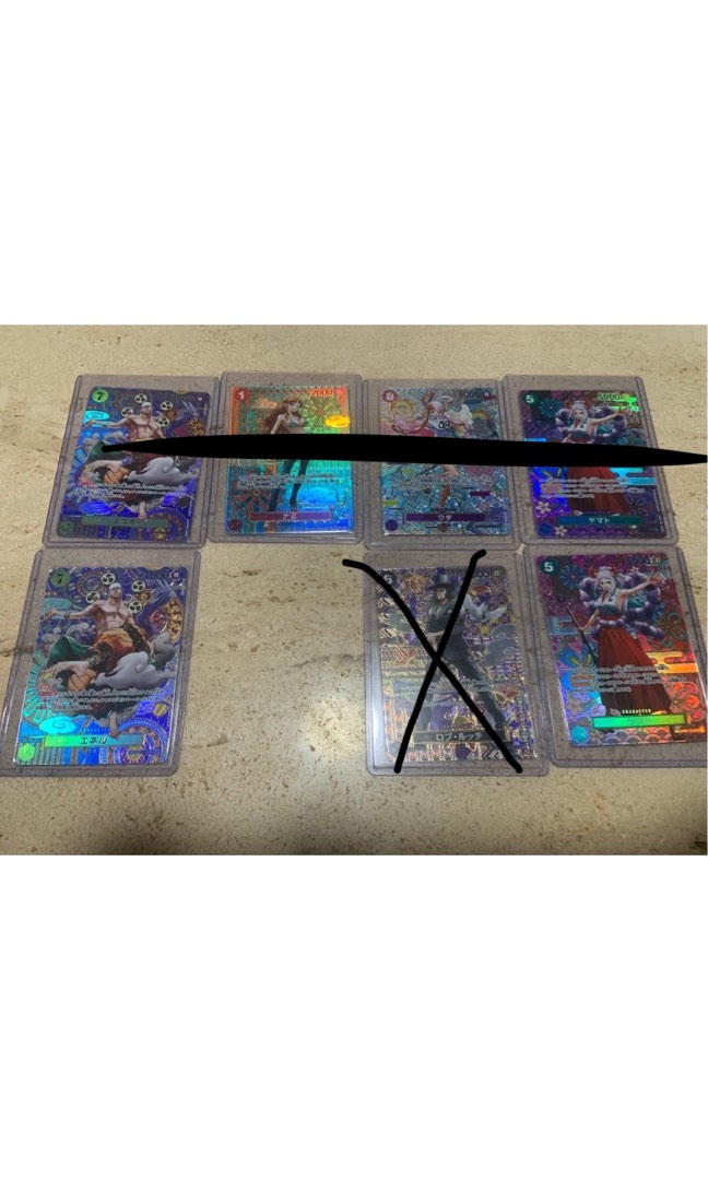 One piece Tcg : OP05 Sp Nami , Uta , Yamayo , Enel and Rob lucci ...