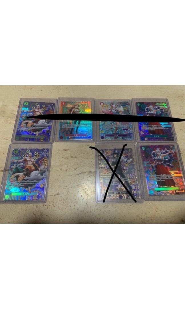 One piece Tcg : OP05 Sp Nami , Uta , Yamayo , Enel and Rob lucci ...