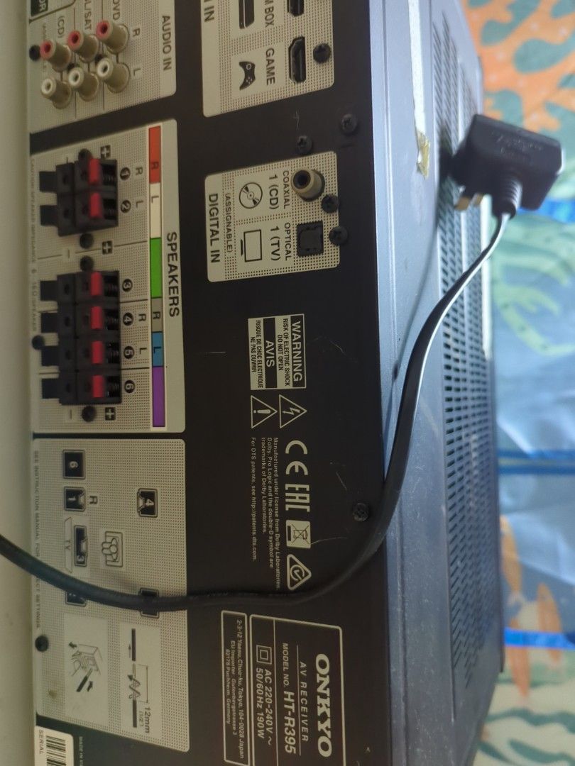 Onkyo AV Receiver HT-R395, Audio, Soundbars, Speakers & Amplifiers on Carousell