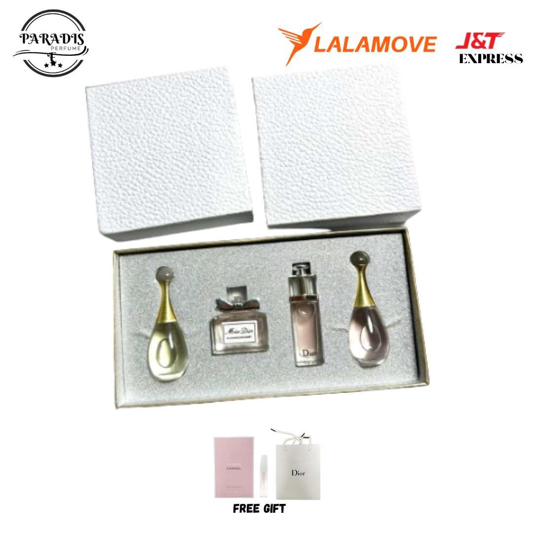 ORIGINAL AUTHENTIC DIOR 4 IN 1 SET 4X5ML WHITE BOX, Beauty & Personal ...