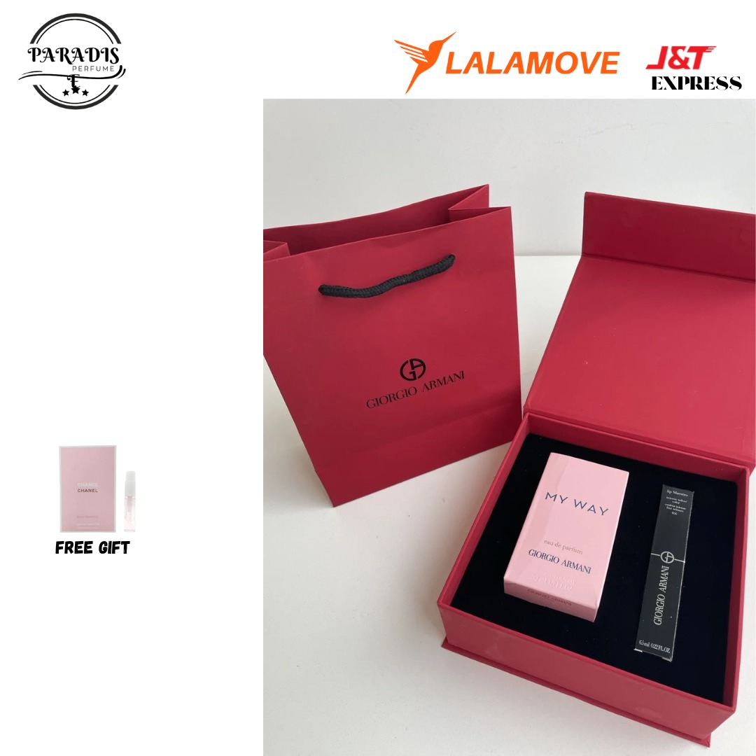 [ORIGINAL] AUTHENTIC GIORGIO ARMANI RED BOX -(MY WAY+405) SET WITH ...