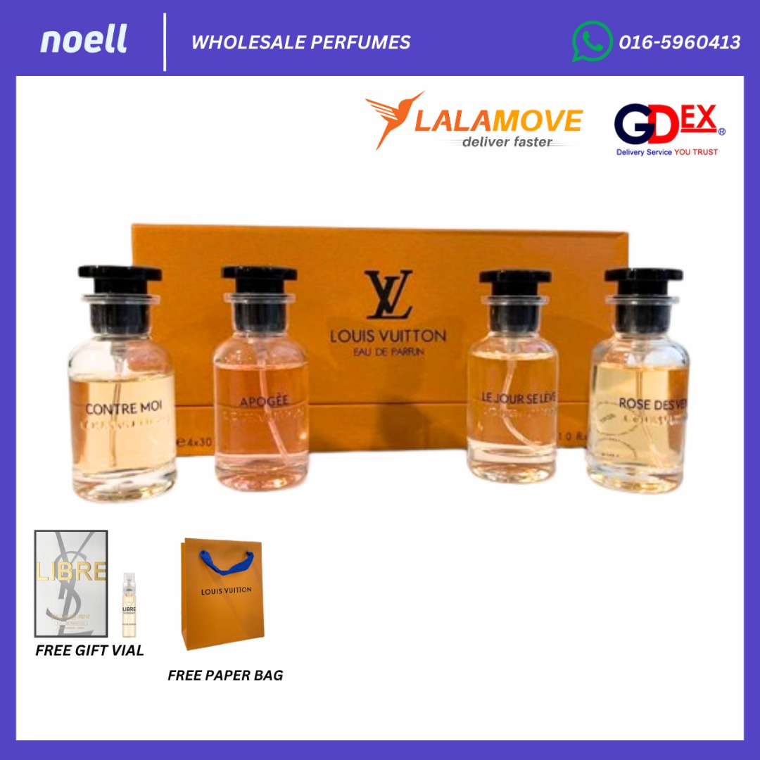 [ORIGINAL] AUTHENTIC READY STOCK LOUIS VUITTON LV 4IN1 (4X30ML) ORANGE ...