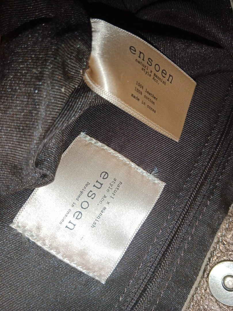 Original ENSOEN Vintage Genuine Leather Satchel / Messenger Bag, Luxury ...