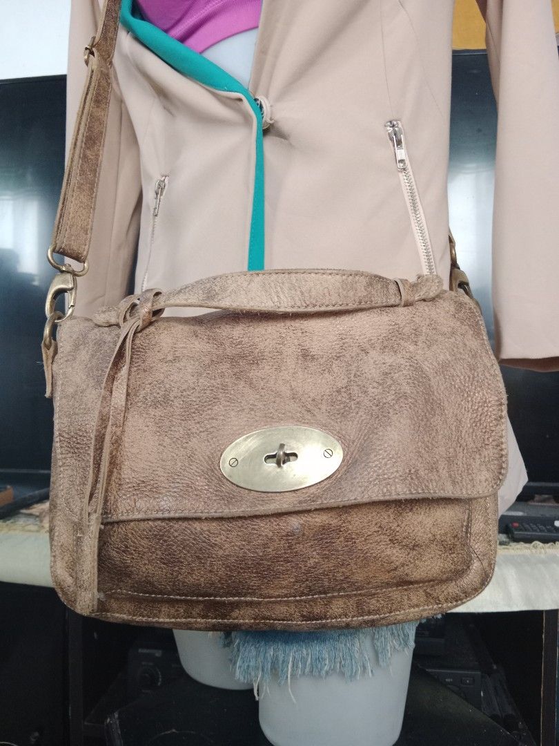 Original ENSOEN Vintage Genuine Leather Satchel / Messenger Bag, Luxury ...