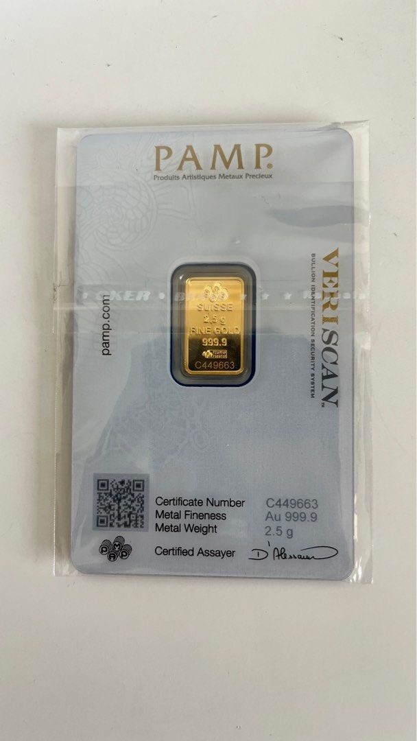 Pamp Gold 2.5g With Veriscan, Hobbies & Toys, Memorabilia ...