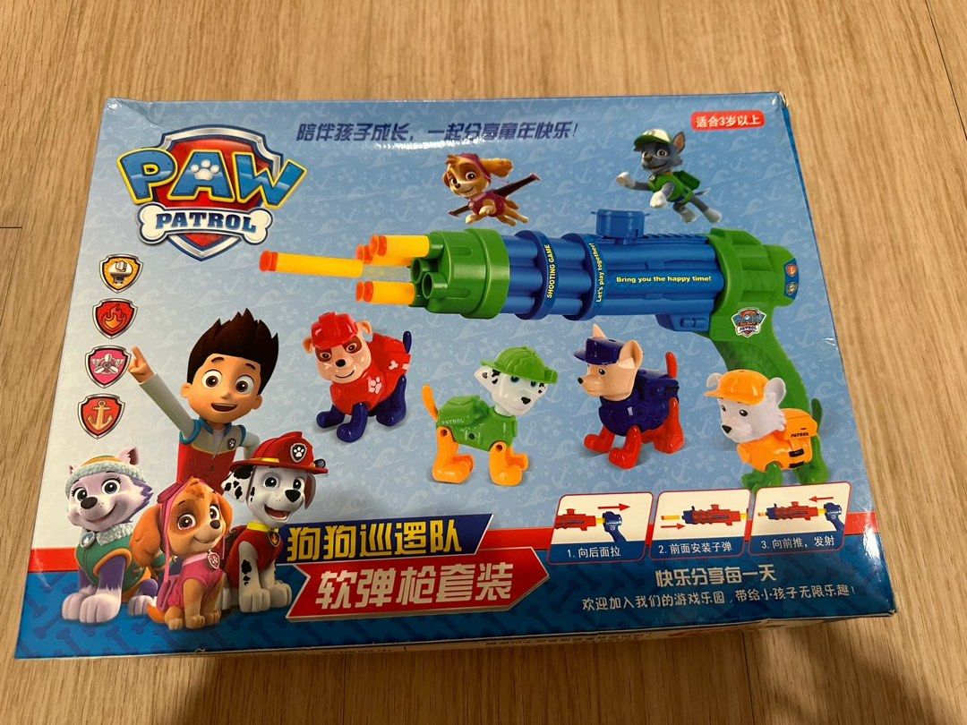 Paw Patrol Soft Bullet Toy Gun, Hobbies & Toys, Toys & Games on Carousell