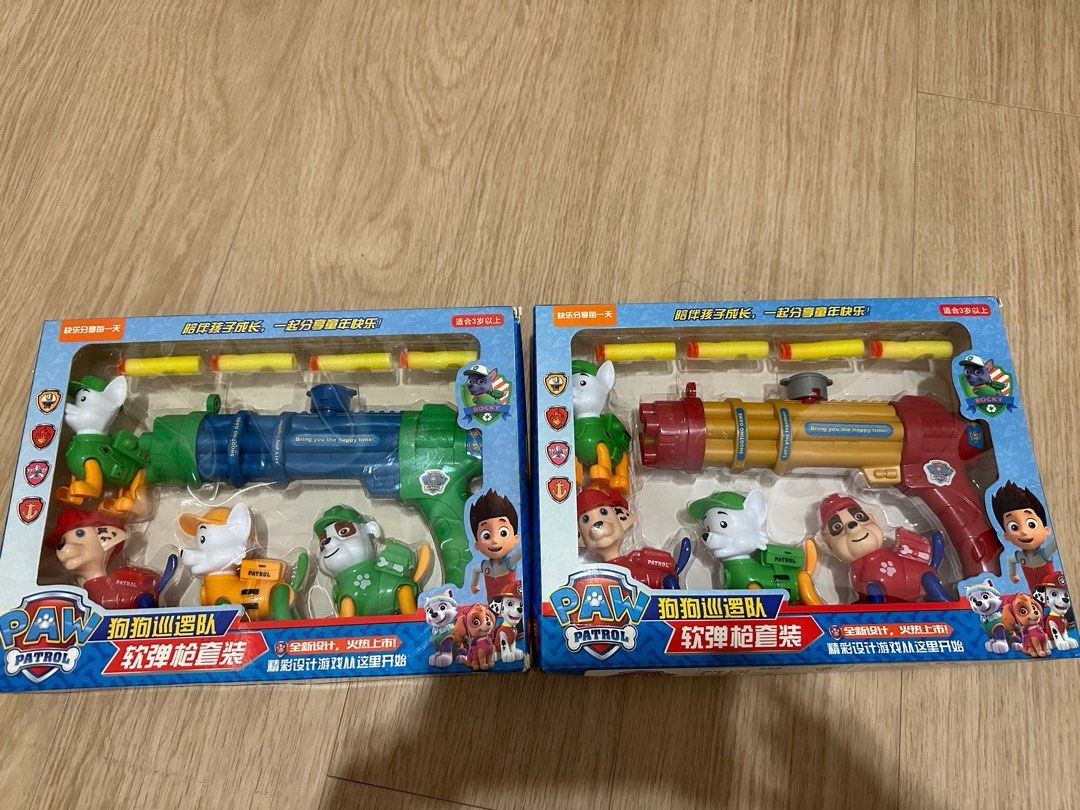 Paw Patrol Soft Bullet Toy Gun, Hobbies & Toys, Toys & Games on Carousell