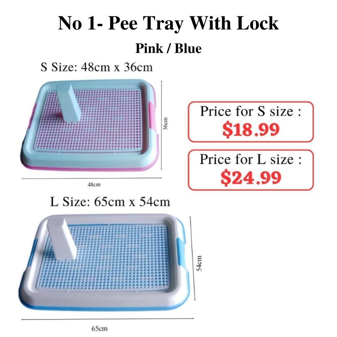 Pet Pee Tray Training Pee Tray Pet Toilet Dog Deep Exclosed With Lock ...